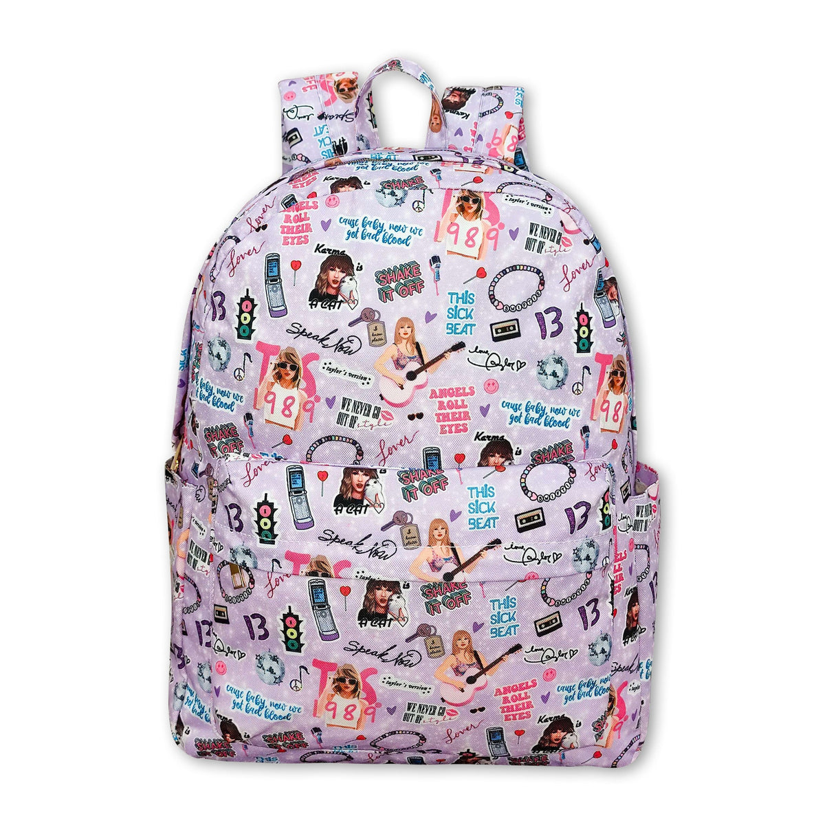 Lavender guitar singer kids girls backpack – Yawoo Garments