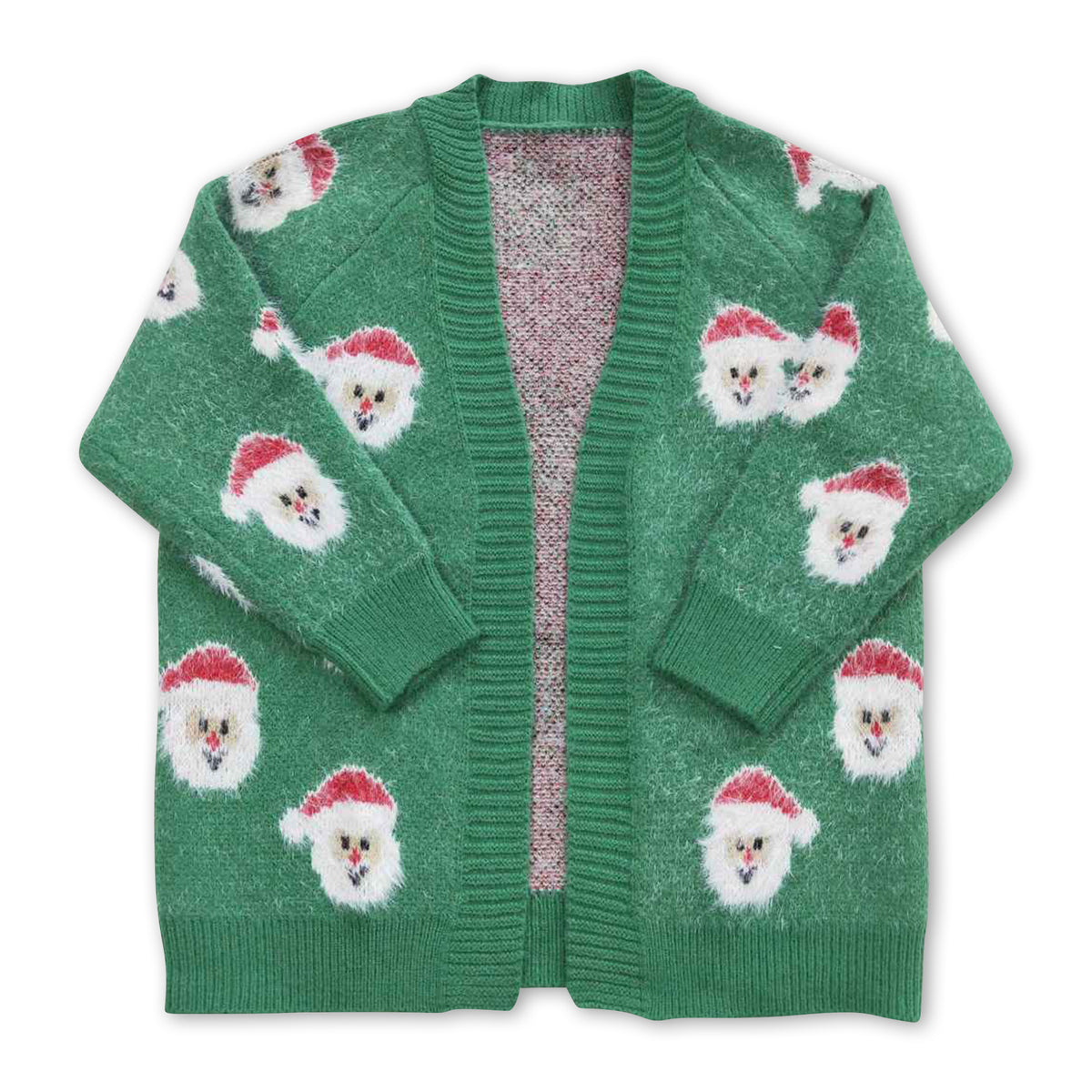 Green santa girls Christmas sweater – Yawoo Garment