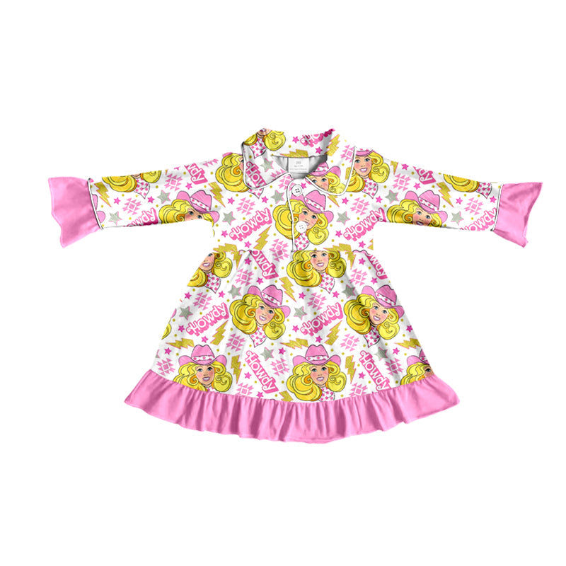 MOQ 5 pink howdy aztec party girls night gown – Yawoo Garments