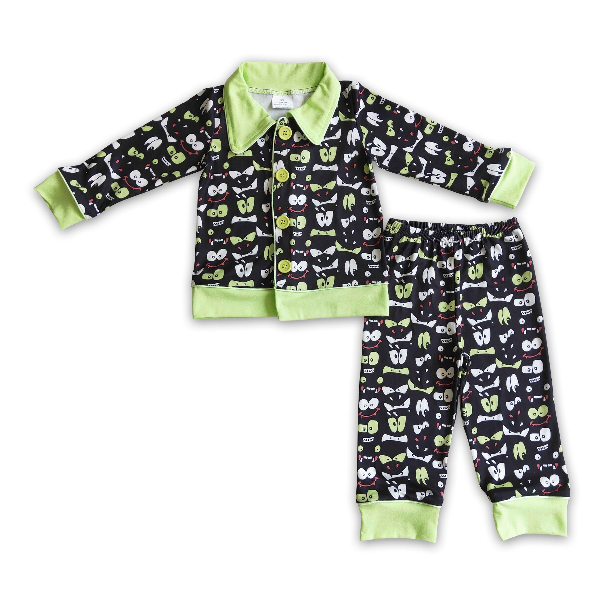 Black eyes kids boy Halloween pajamas – Yawoo Garments