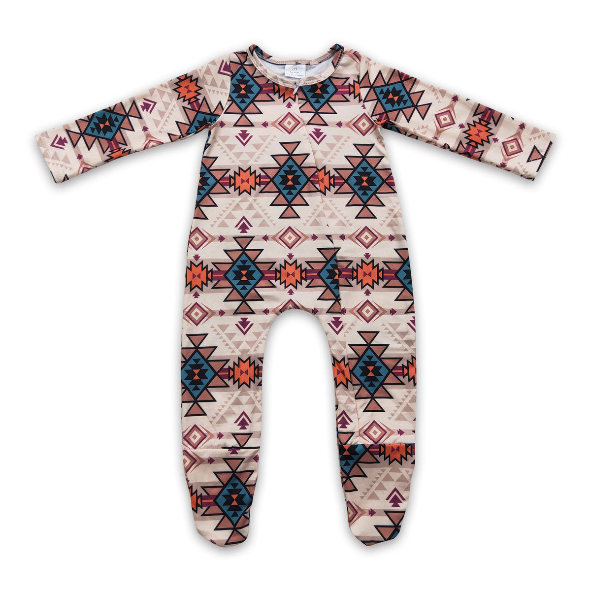 Aztec baby kids western zipper footed coverall – Yawoo Garments