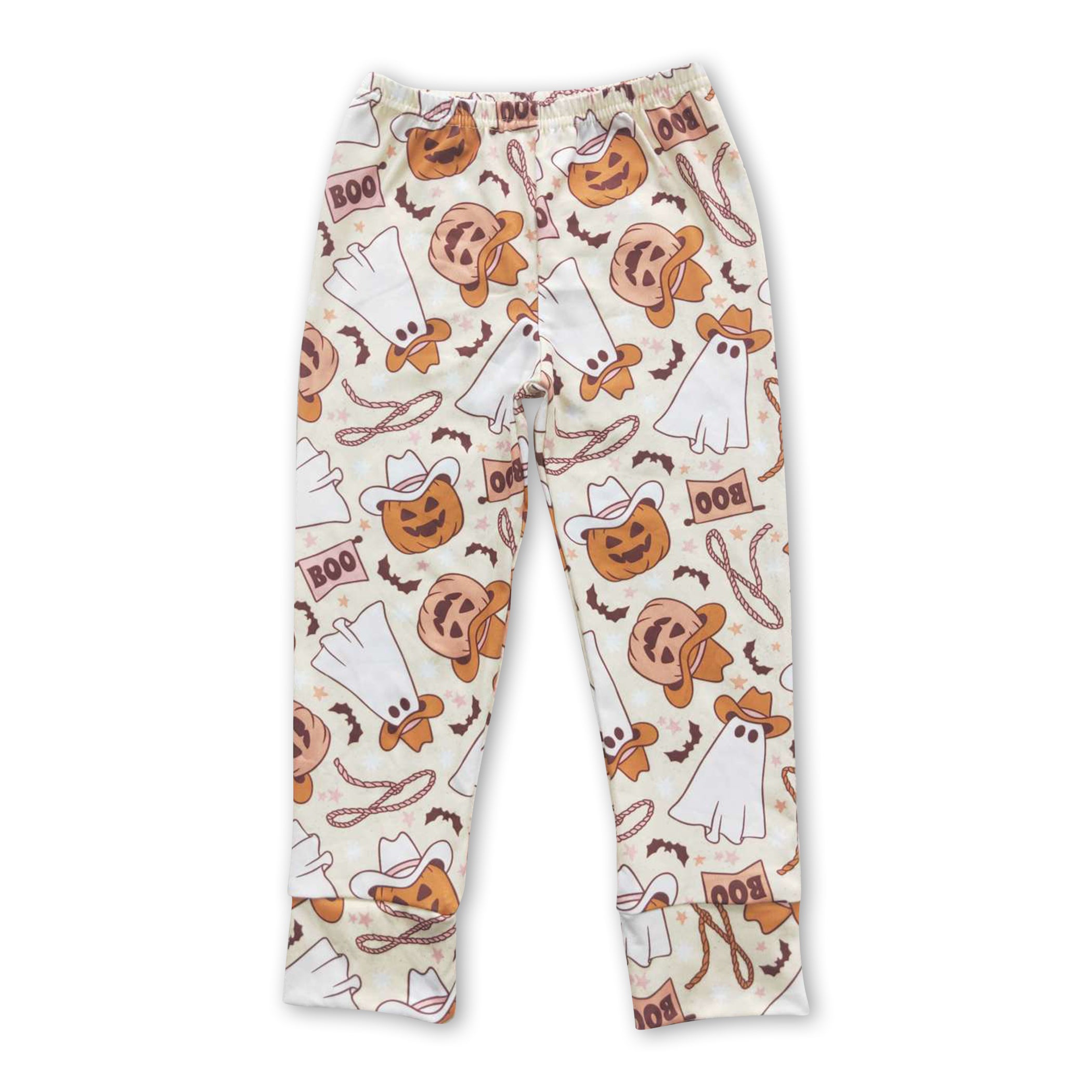 Ghost pumpkin boo kids boy Halloween pants – Yawoo Garments