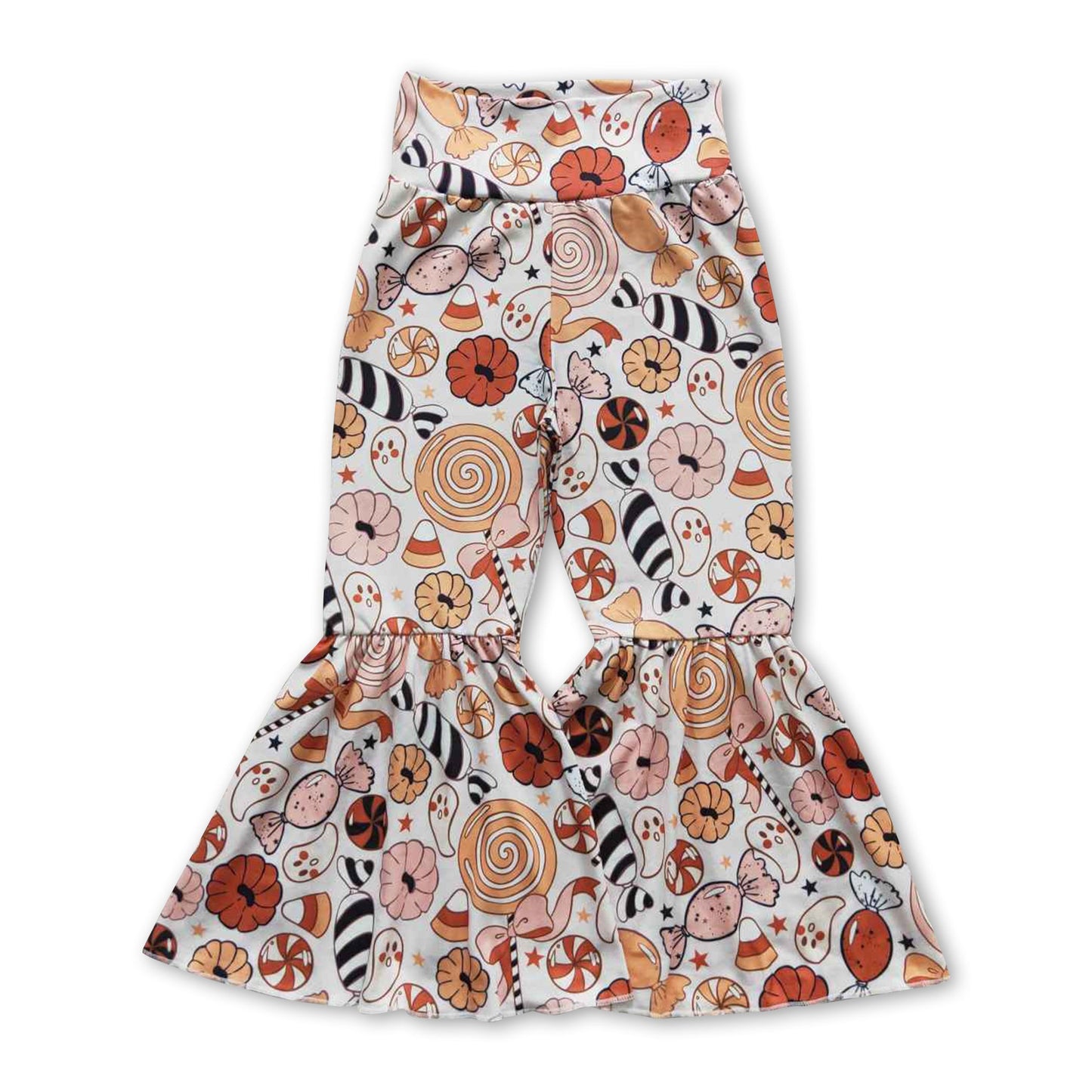 Candy corn ghost pumpkin baby girls Halloween pants – Yawoo Garments